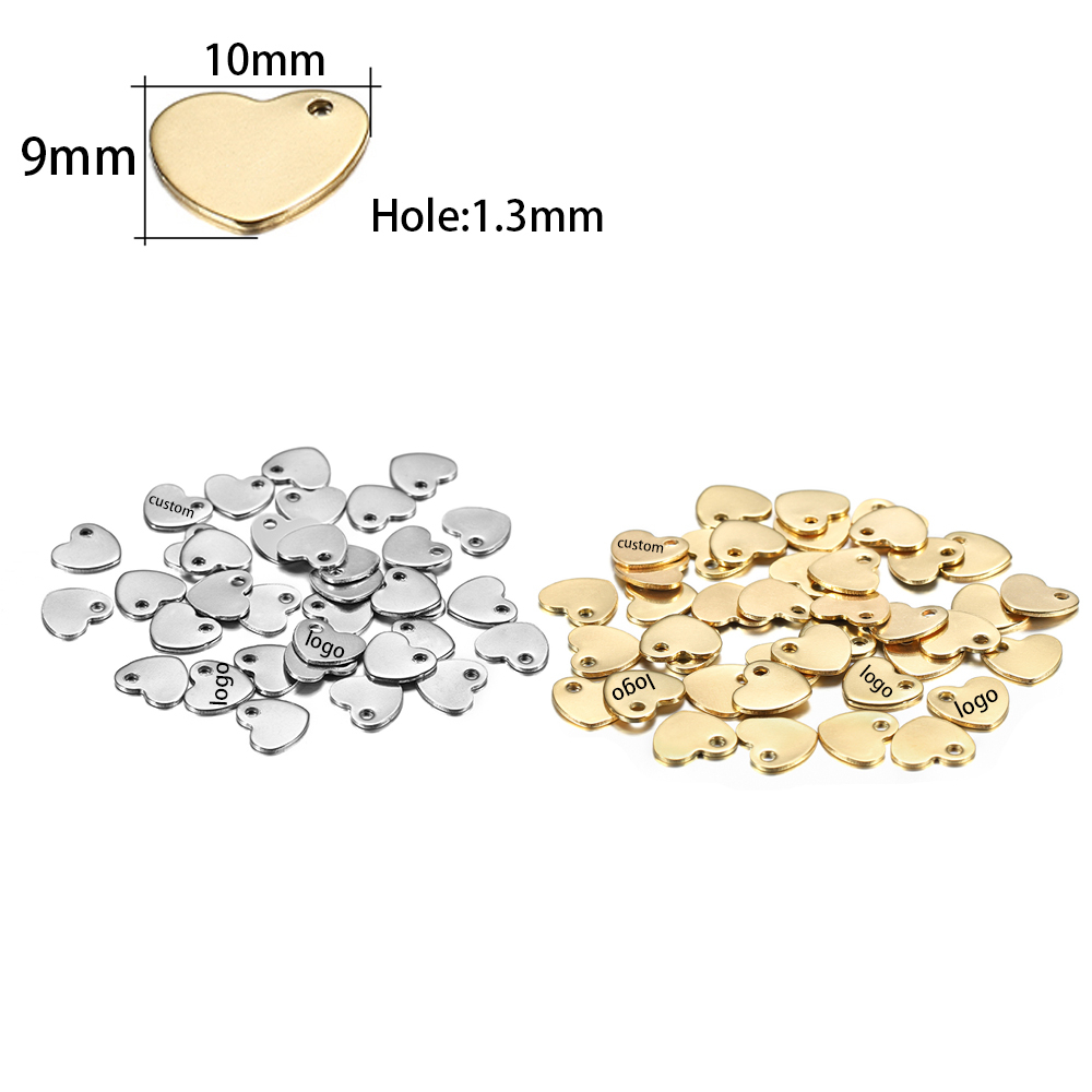 Pingente de logotipo de aço inoxidável com logotipo de gravação a laser ...