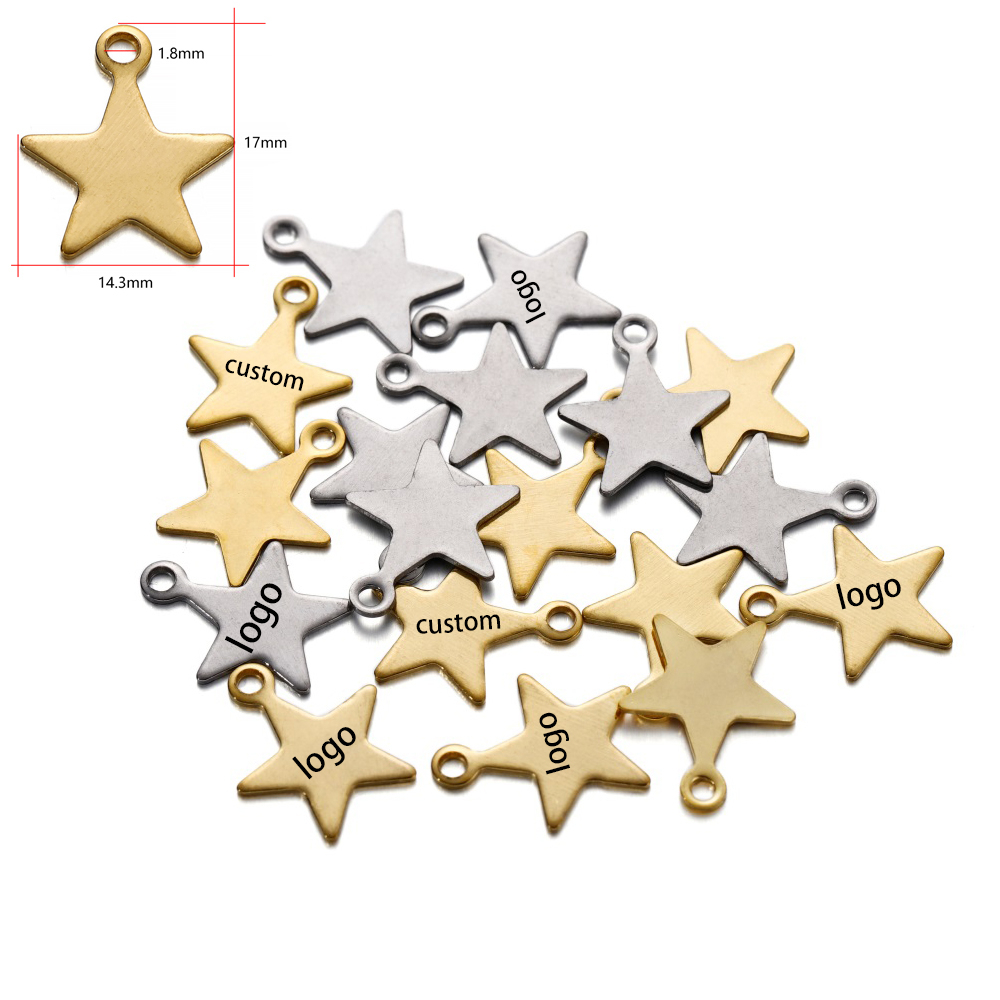 Pingente de logotipo de aço inoxidável com logotipo de gravação a laser ...