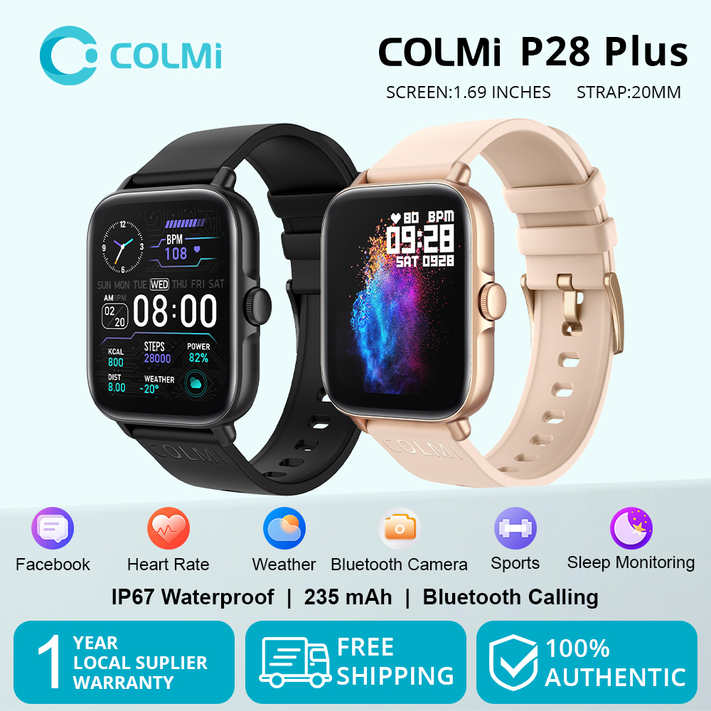 COLMI P28 Plus Smart Watch Bluetooth Calling IP67 À Prova D 'Água ...