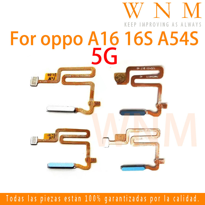 Para O Oppo A16 16S A54S 5G Botão home Ribbon Com Sensor De Impressão ...