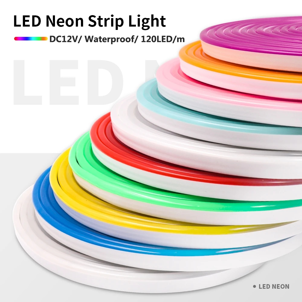 Fita LED Neon 2835 DC 12V IP67 À Prova D'Água para Modelagem de Palco e ...