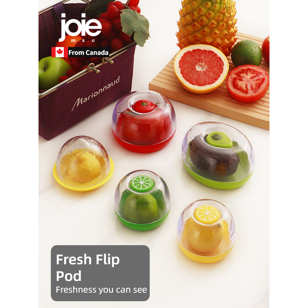 joie Fresh Flip Pod Fridge Fruit Saver Box Cozinha Kids Cute Anti ...