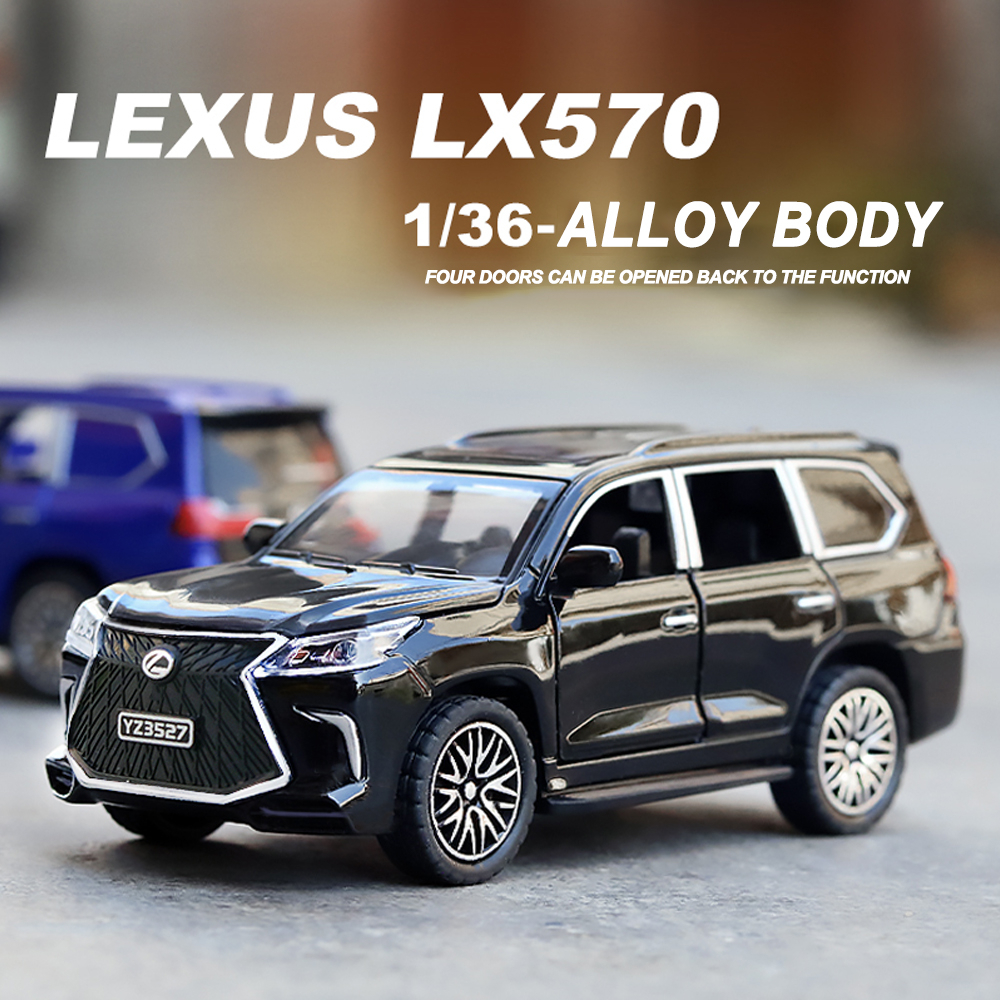 Lexus Lxus Lx570 Carro Modelo 1/36 Brinquedo Infantil 4 Portas Pode Abrir Metal Die-Casting ...