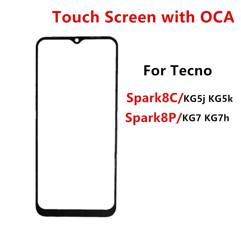 Tela Frontal Para Tecno Spark 8C KG5j KG5k 8P KG7 KG7h Painel De Toque LCD Saída De Vidro ...