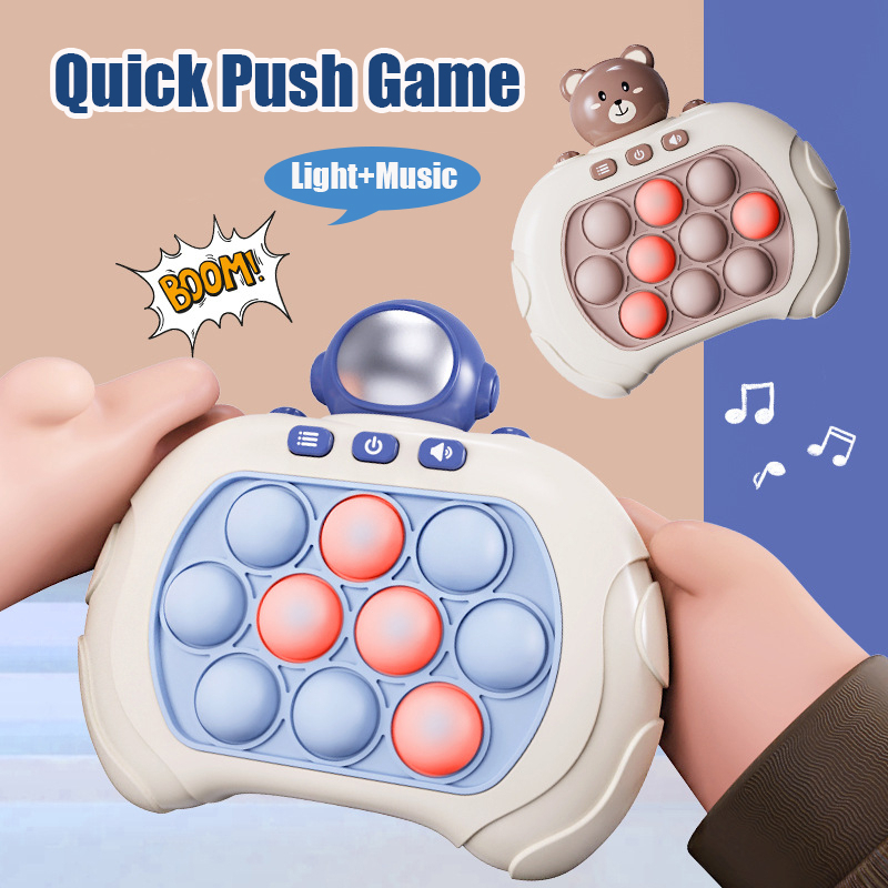 Light Up Pop-Puzzle Toy Quick Push Game Console De Jogo Portátil ...