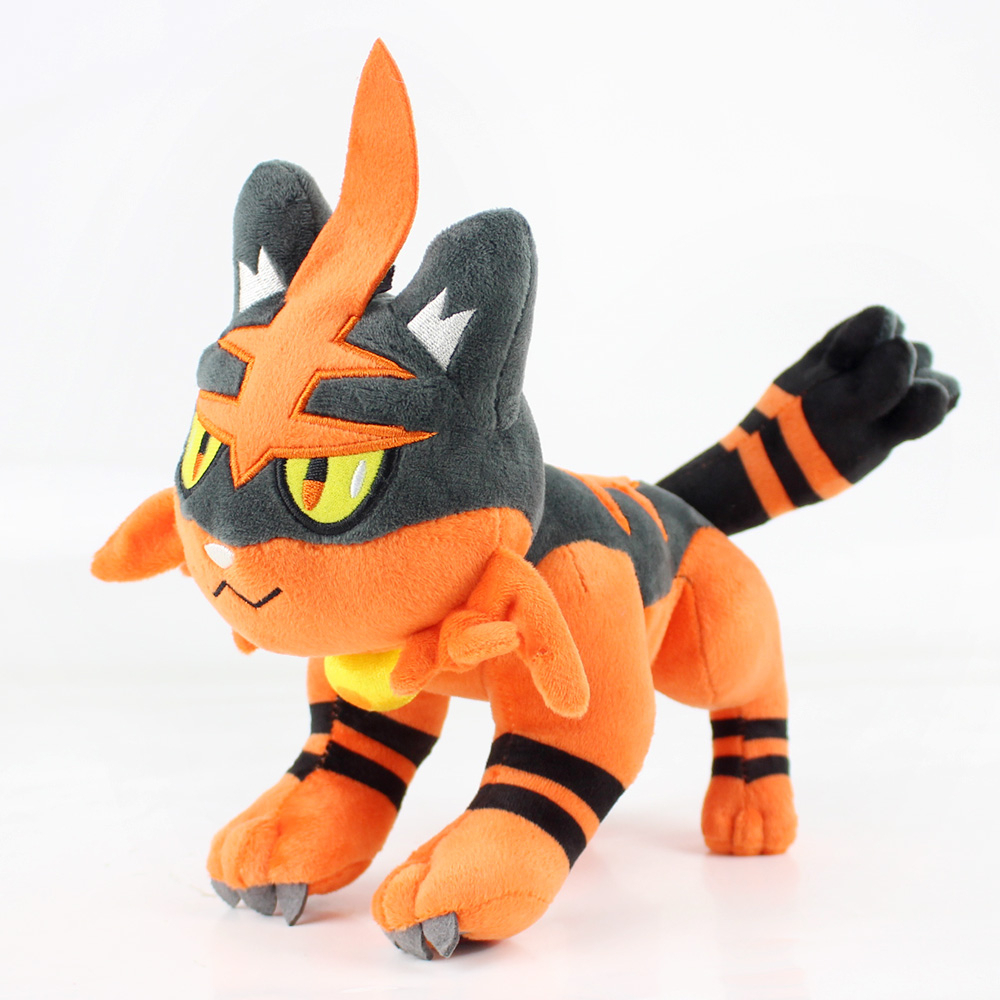 30cm Anime Pokemon Figura Torracat Plush Versão De Evolução De Primeira ...