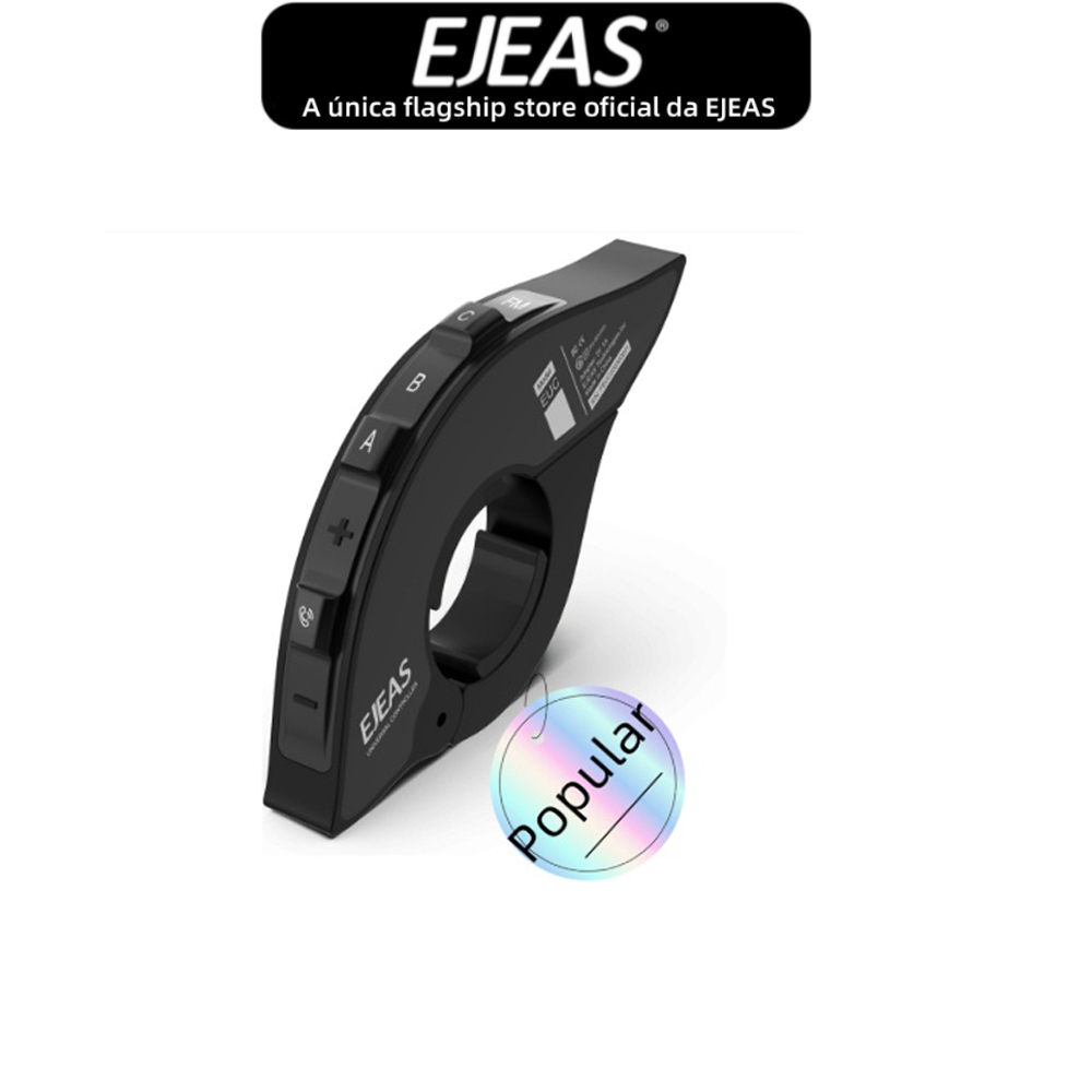 EJEAS EUC Motocicleta Controlador Remoto Do Guidão Bluetooth Impermeável Compatível Com Q2/Q7 ...