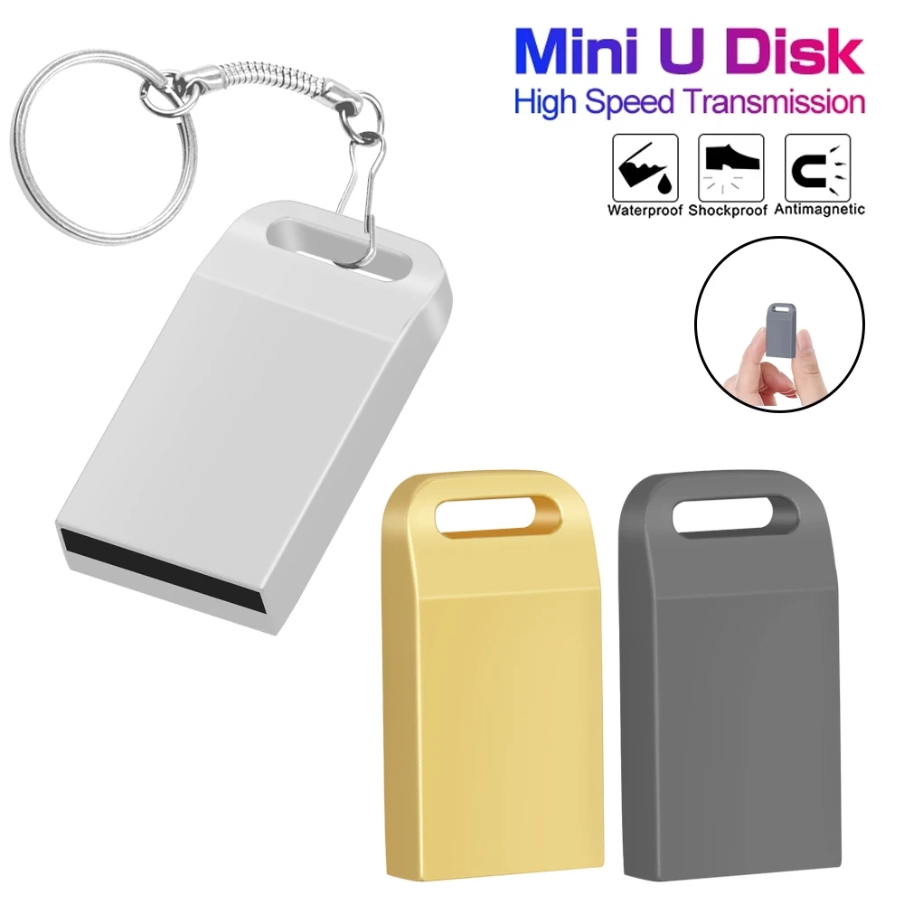 Super mini usb Flash Drive 4GB 8GB 16GB 32GB 64GB 128GB 2TB Pen Cadeia memoria stick u ...