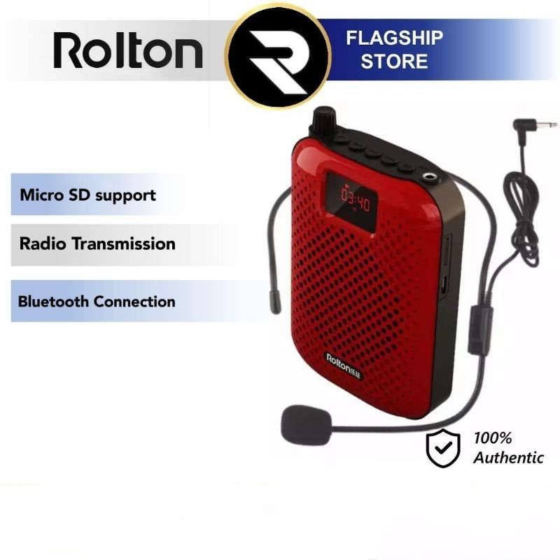 Rolton K500 Microfone Portátil Bluetooth Alto-Falante Amplificador De ...