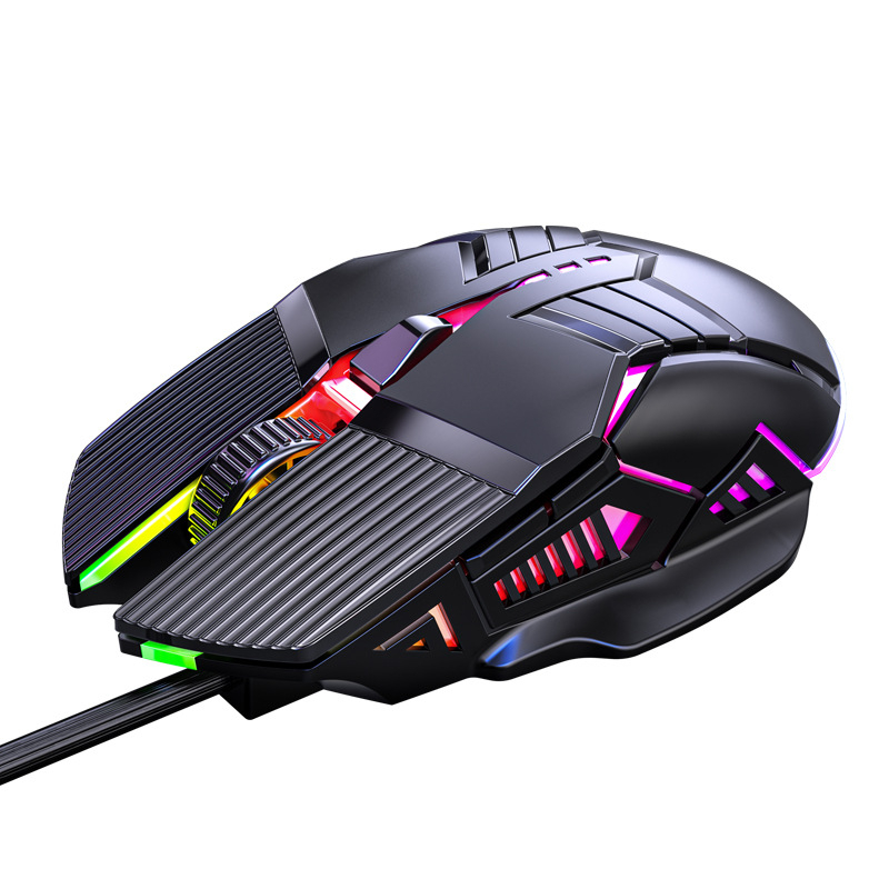 3200DPI Rato De Jogo Ergonômico Com Fio USB RGB Mause Gamer Mouse 6 Botão LED Ratos Silenciosos ...