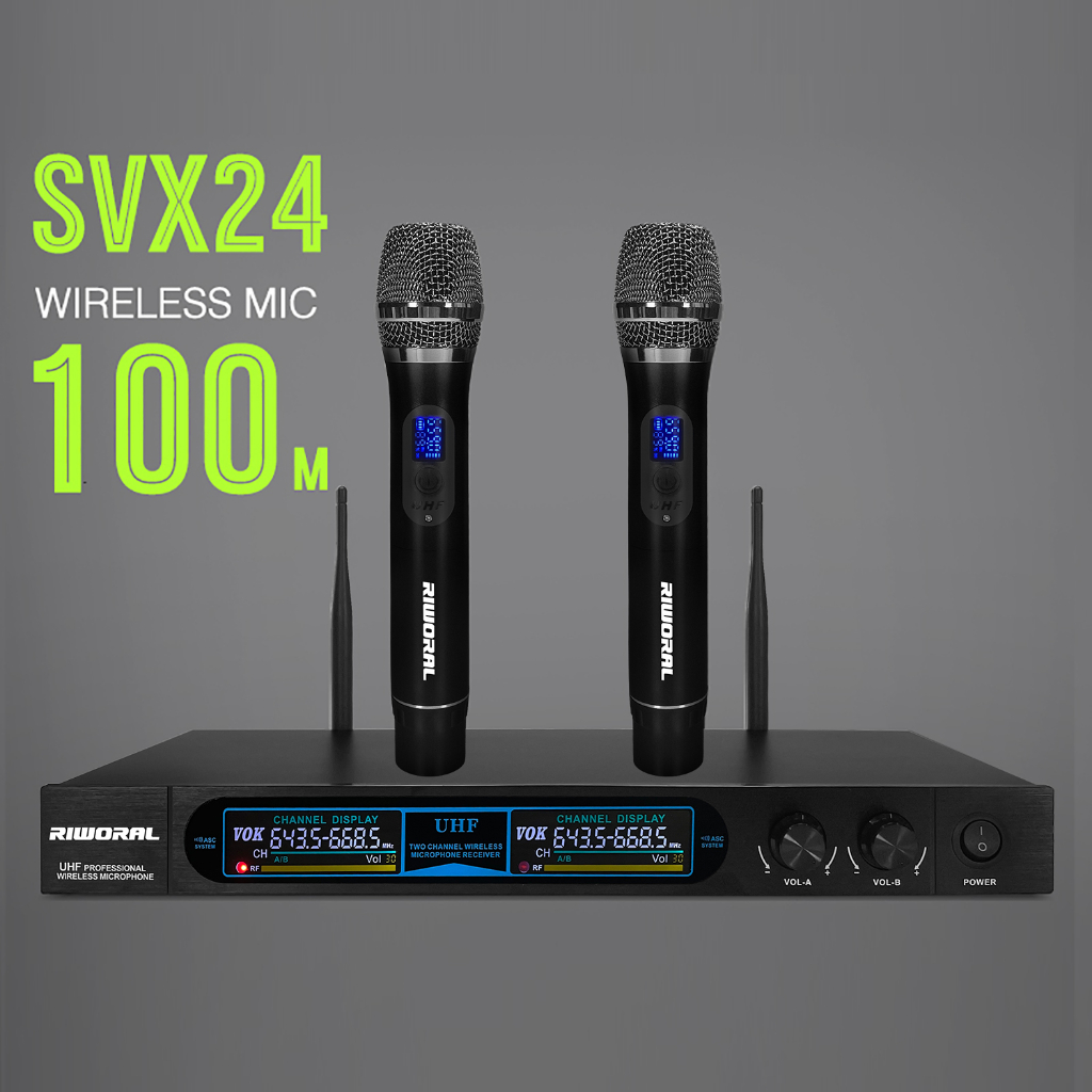 Sistema De Microfones Sem Fio , True Diversity Dual Cordless Microphone Set , Wir De Mão UHF ...