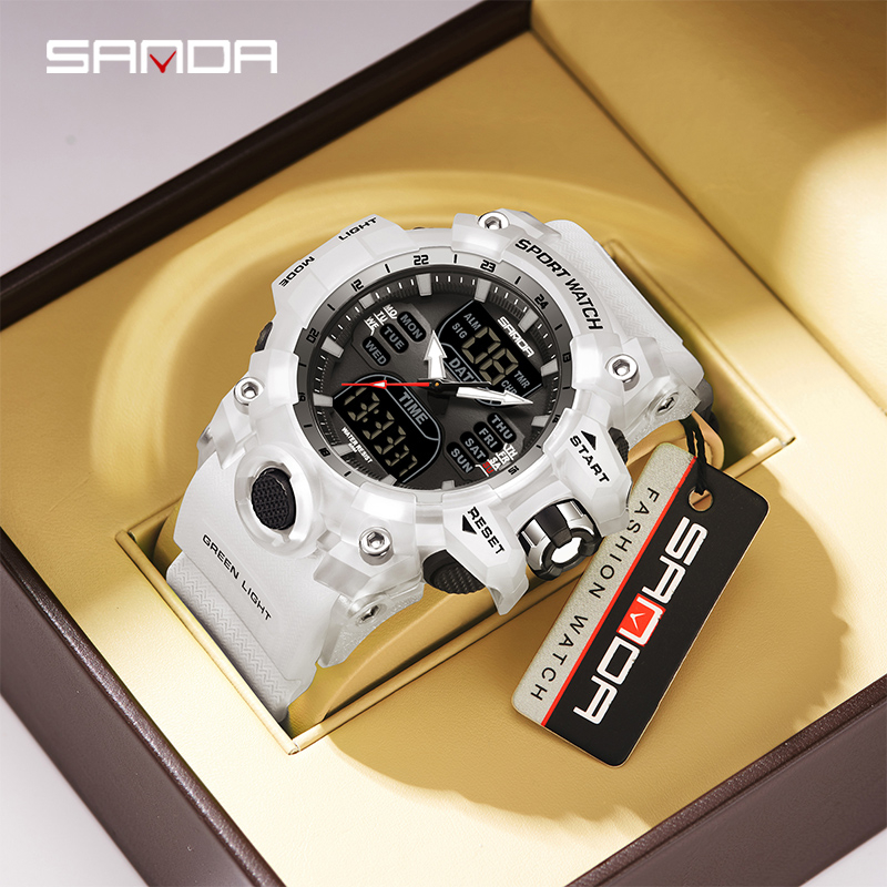 2024 Relógio Digital De Quartzo De Pulso Para SANDA 6126 Masculino Relogio Marca Luxo Relógios ...