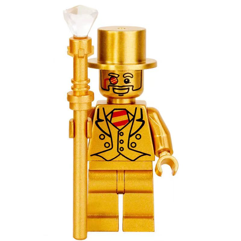 Sr . Minifiguras De Ouro Brinquedos Blocos De Construção Homem | Shopee ...