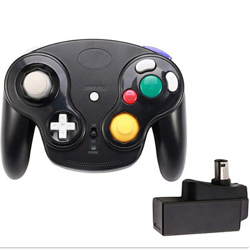 Controlador De Jogos Sem Fio 2.4GHz Gamepad Para Nintendo NGC gamecube ...
