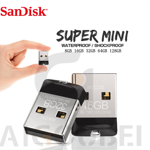 Sandisk Mini Usb Flash Drive 2.0 8GB 16GB 32GB 64GB 128GB Memory Stick ...