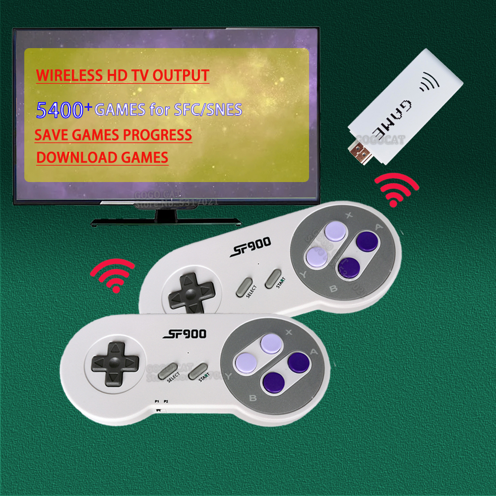 Mini TV Console De Vídeo Game Sem Fio 4K HDMI-Compatível Retro Para ...