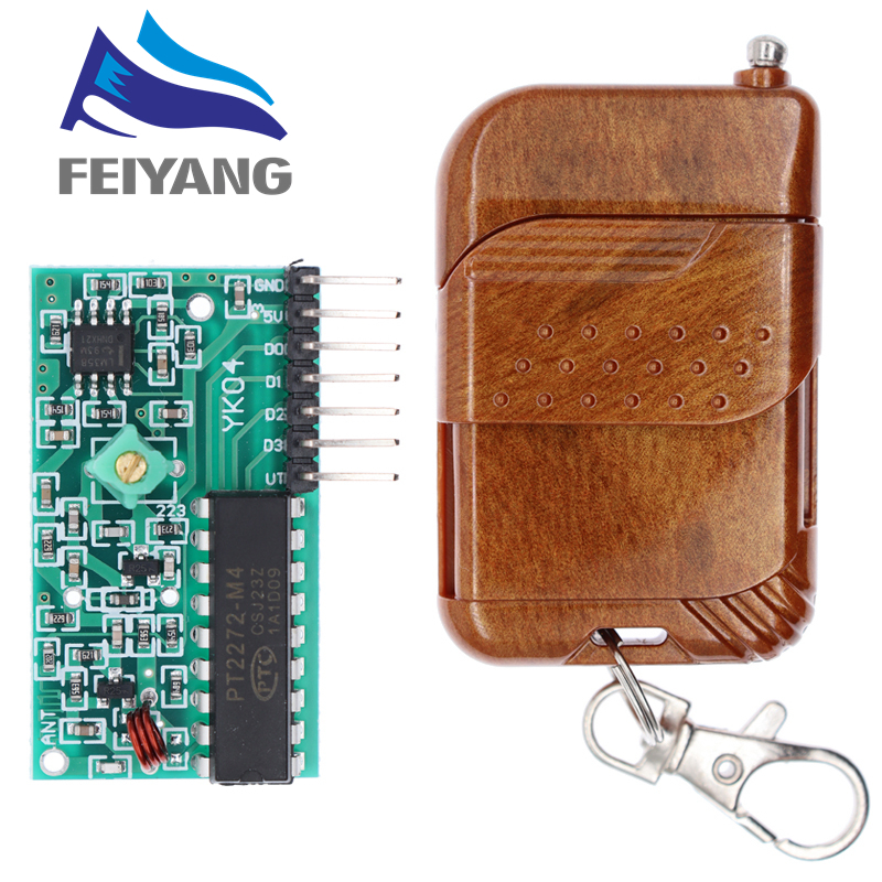 IC 2262/2272 4 CH Módulo Receptor Chave 315 Mhz Controle Remoto Sem Fio ...