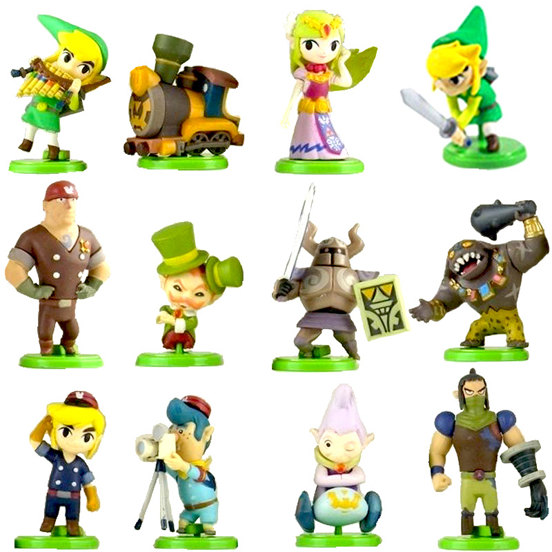A Lenda De Zelda Link Action Figure Spirit Tracks Miniaturas Hyrule ...