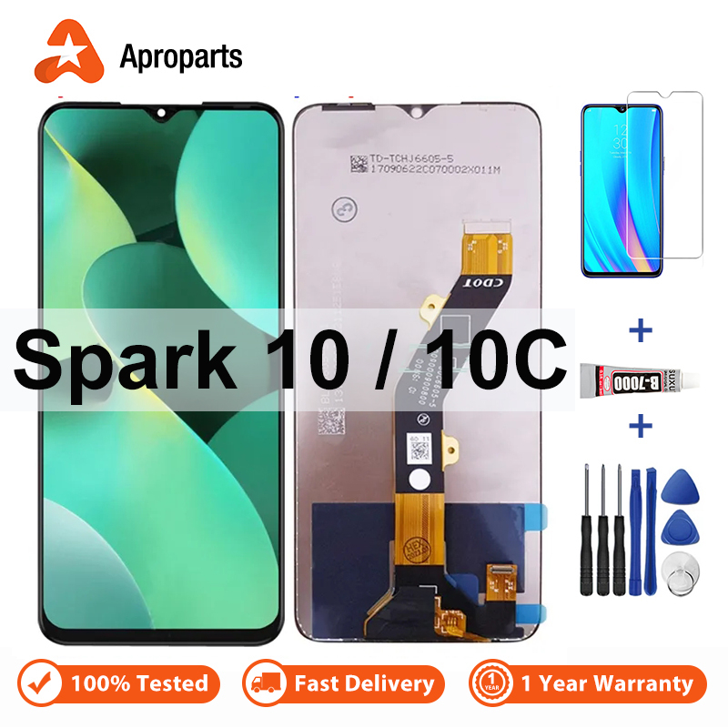 LCD Para Tecno Spark 10C KI5k 10 KI5q 5G KI8 Tela Sensível Ao Toque ...