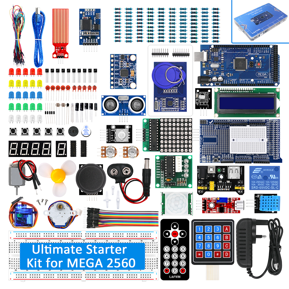 [Estoque Pronto] LAFVIN MEGA 2560 Project Ultimate Starter Kit Para Arduino Mega2560 Com ...