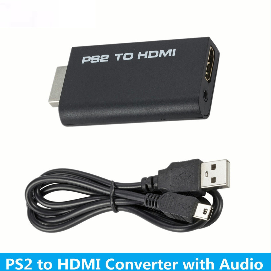 Para PS2 to HDMI 480i/480 P/576i Audio Video Converter Adapter 3.5 ...
