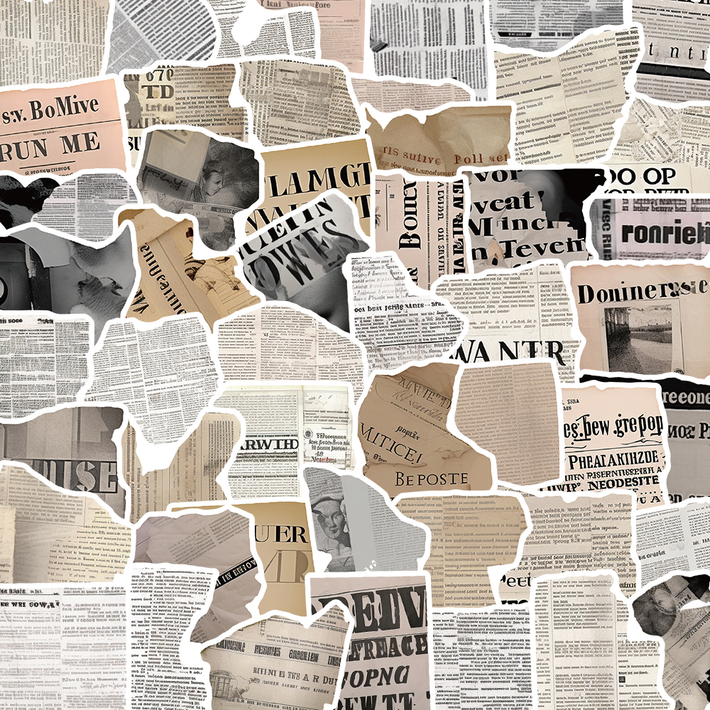 50pcs Adesivo De Texto Fragmentado Decorativo À Prova D'água Para ...