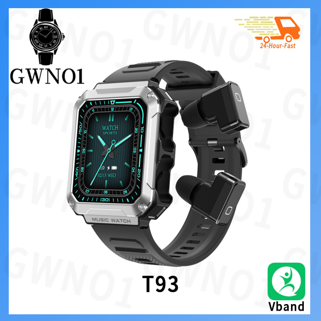 Fone De Ouvido Original T93 Smart Watch TWS 4GB Memória Sem Fio ...