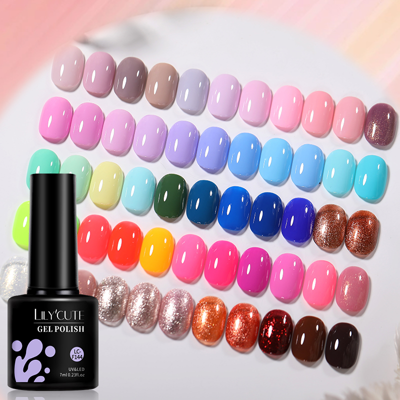 LILYCUTE Gel Esmalte De Unhas Vernis Semi-Permanente Para Embeber O Verniz UV LED De Arte ...
