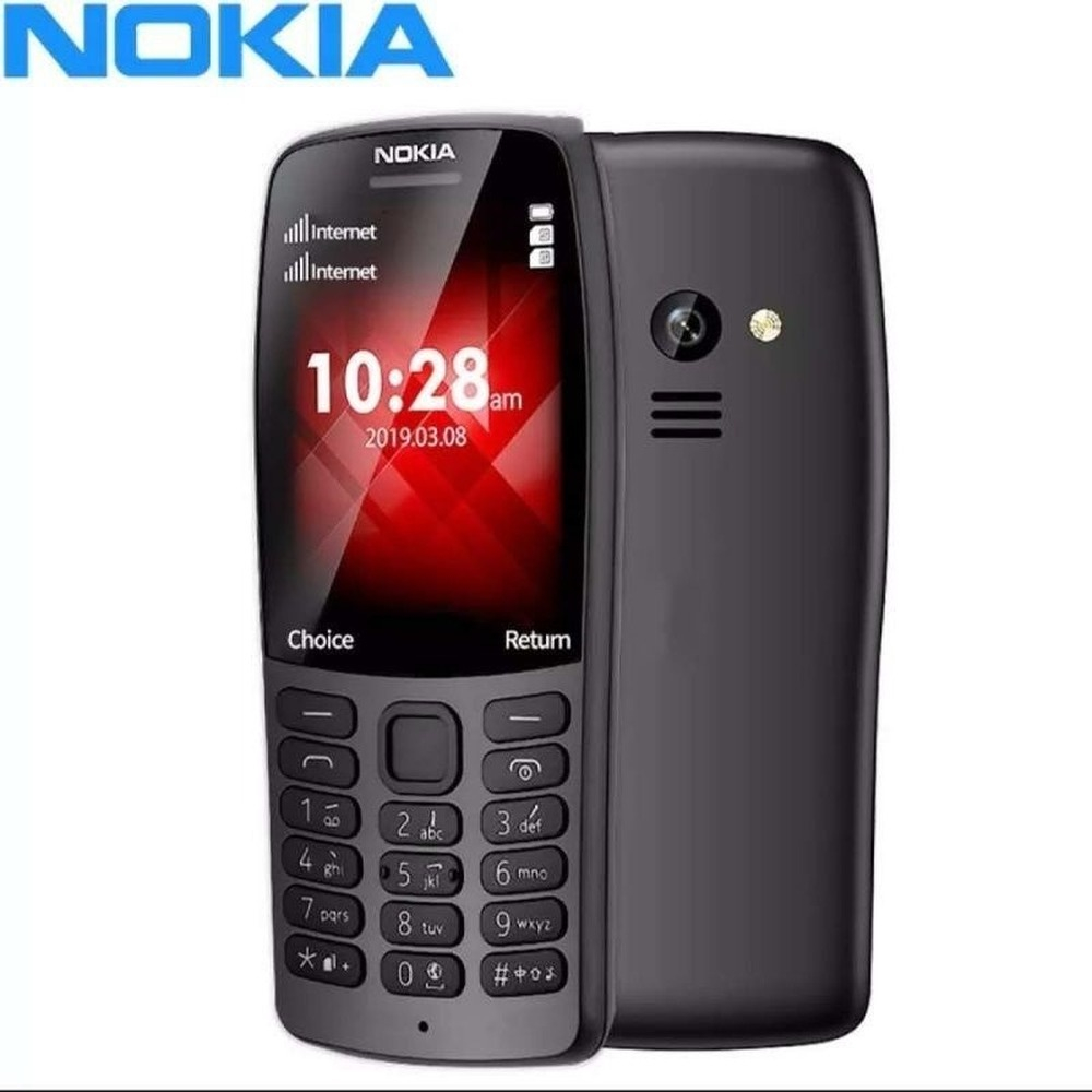 Desbloqueado Nokia 210 Dual Sim Cards Telefone Celular Original 2G GSM 2.4 " 2MP 16MB RAM 16MB ...