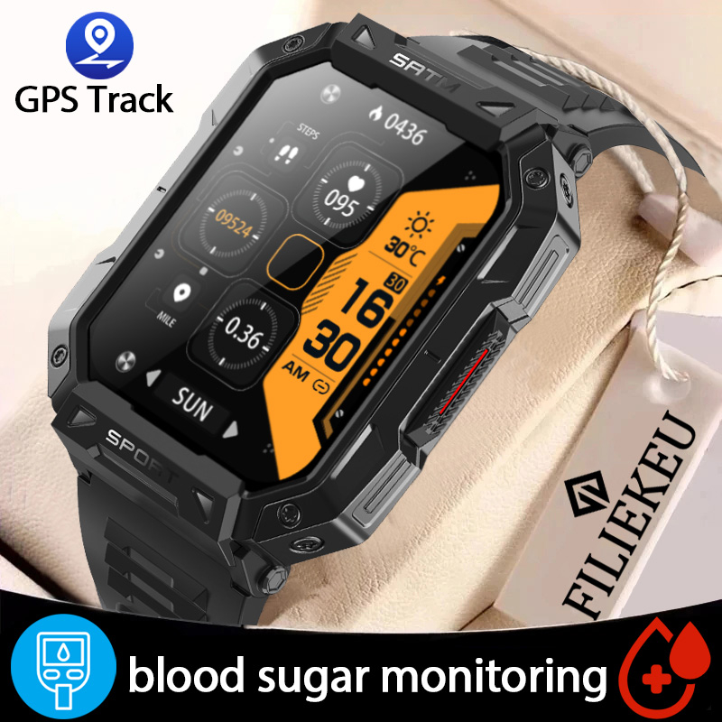 FILIEKEU Smartwatch Relógio Inteligente De Açúcar No Sangue bluetooth ...