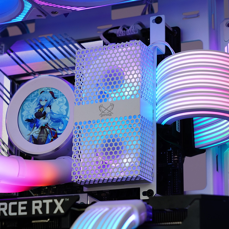 Radiador De Memória RAM ARGB Preto/Branco 50mm Dual Fan PWM 800-4200RPM Para Resfriamento DDR4 ...