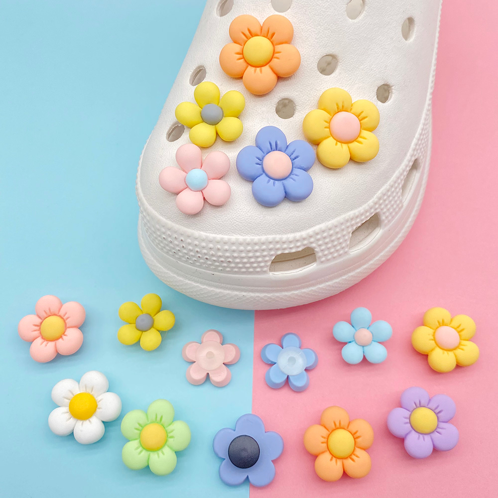Jib Para CROC the Plastic Flowers Series Shoe Charms Acessórios De PVC ...