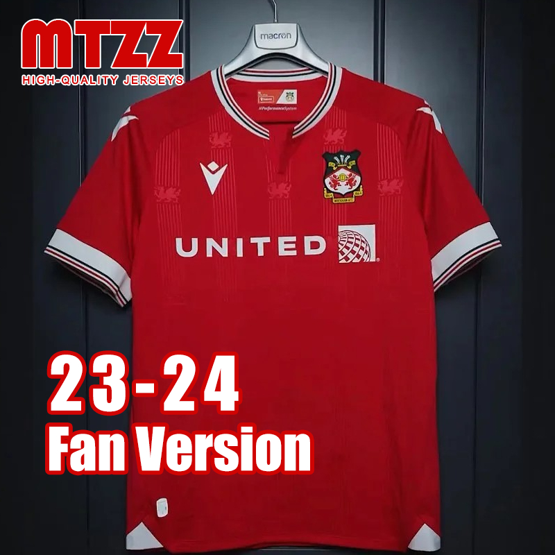 MTZZ 23-24 Wrexham Jersey Home Longe De Casa Uniforme De Futebol Do Terceiro Homem Personalizado ...