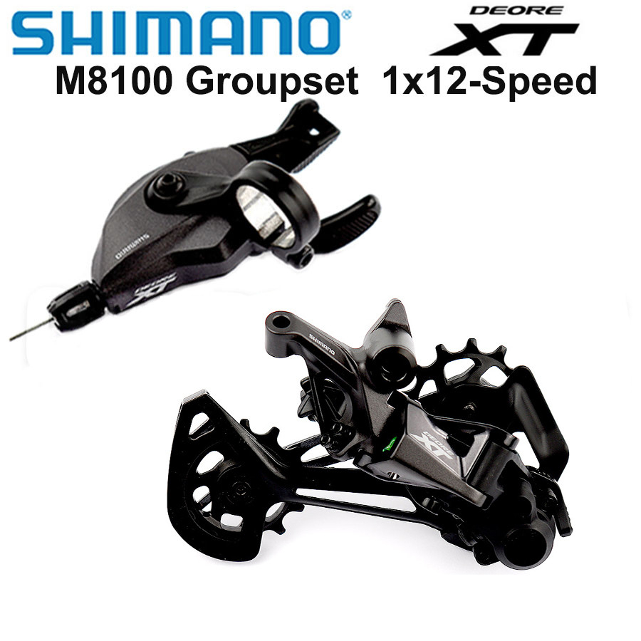 Shimano DEORE XT M8100 Groupset Mountain Bike 1x12-Velocidade original RD M8100 Descarrilhador ...