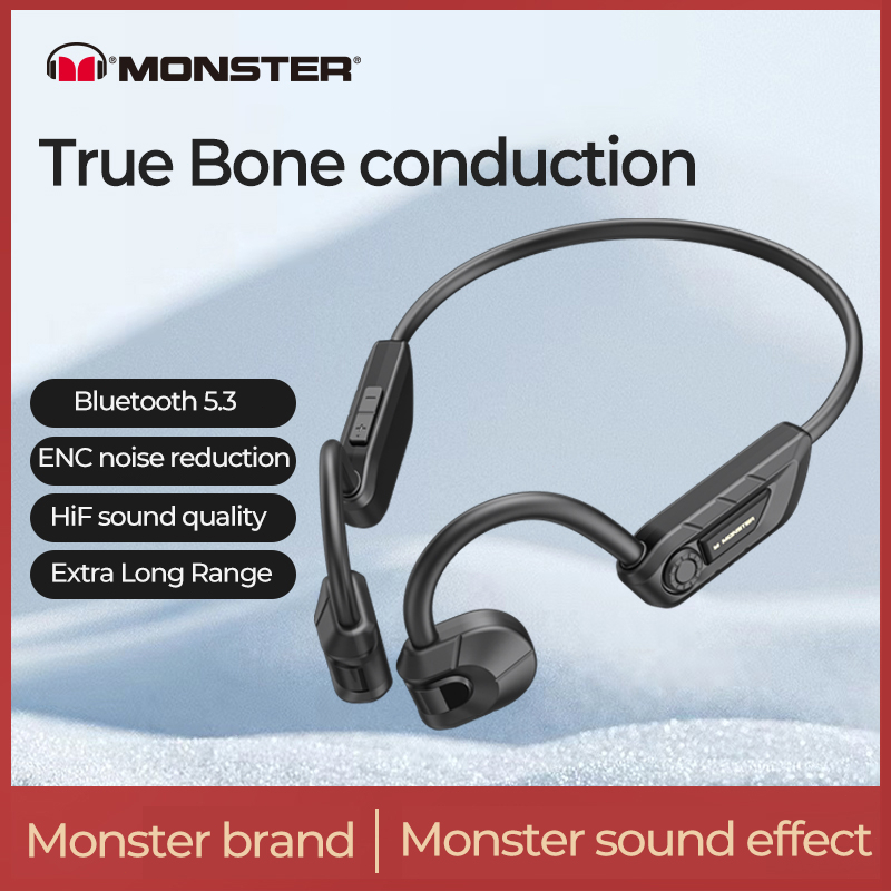 Fone De Ouvido Sem Fio Monster Open Ear BC200 Bone Conduction Bluetooth ...