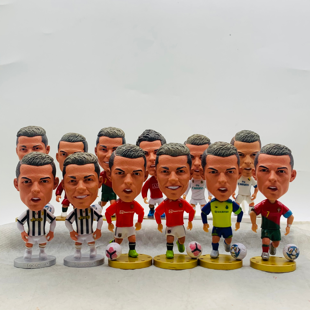 Soccerwe 7cm Altura Futebol Estrela Figuras Cristiano Ronaldo Dolls ...