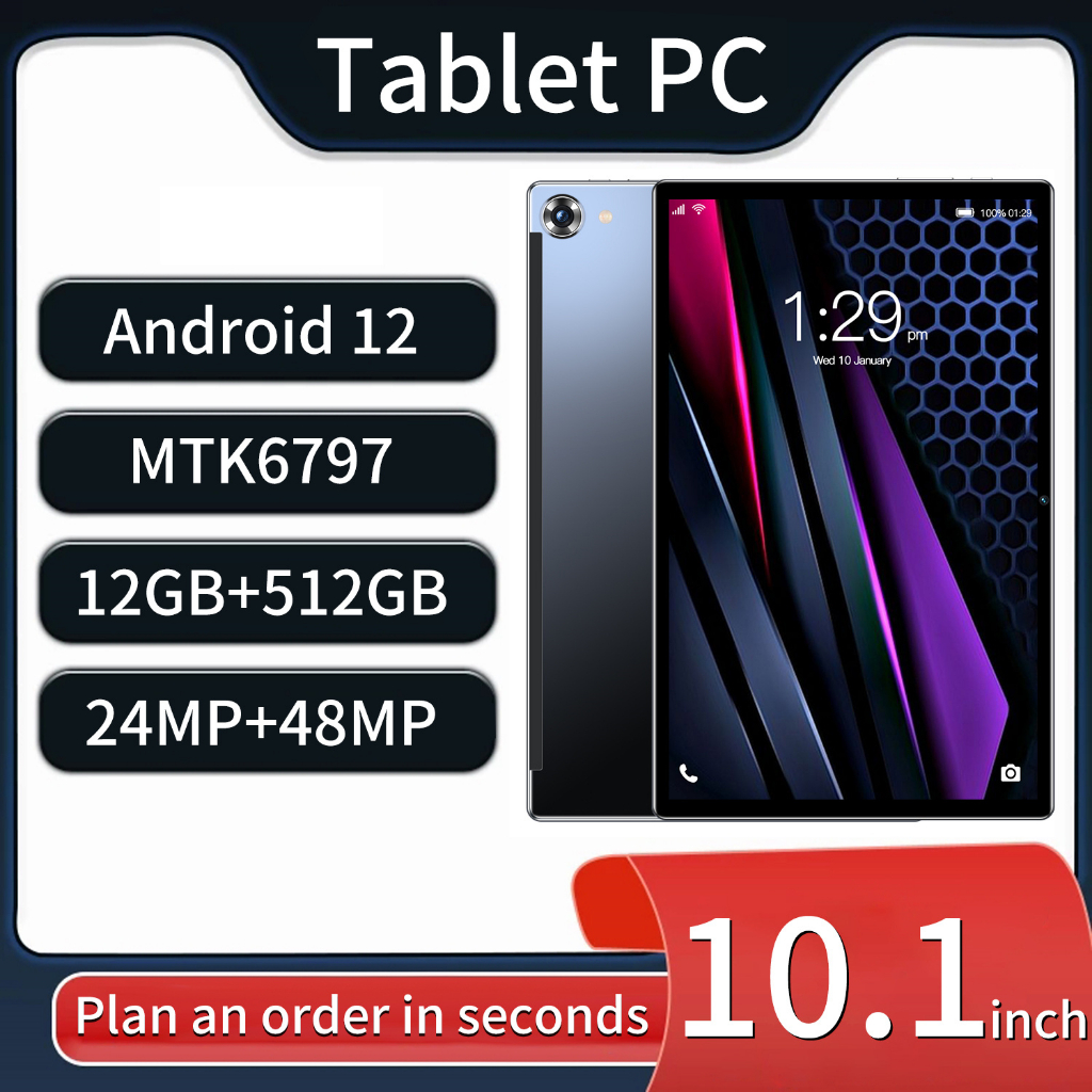 PA13 Smart Tablet De 10,1 Polegadas , 12 + 512GB De Tela Grande ...