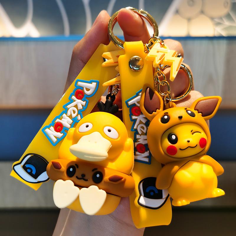34 Estilo 5-6cm Pokeomn Pikachu Mimikyu Psyduck Eevee Snorlax ...