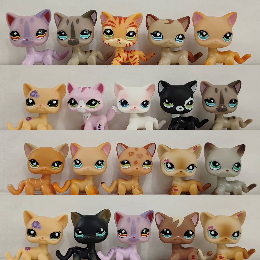 5pcs/lot LPS toy Pet Shop Cão Gato Littlest Brinquedo Infantil # 59 ...