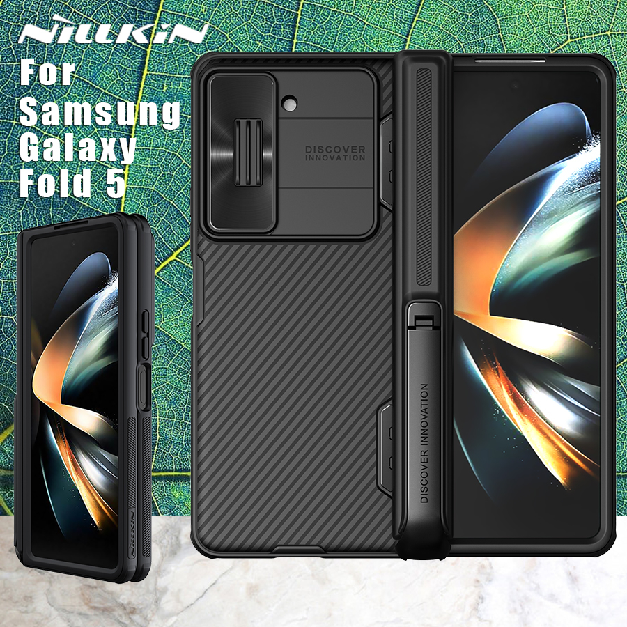 NILLKIN Para Samsung Galaxy Z Fold 5 5G Case Camshield Lens Kickstand ...