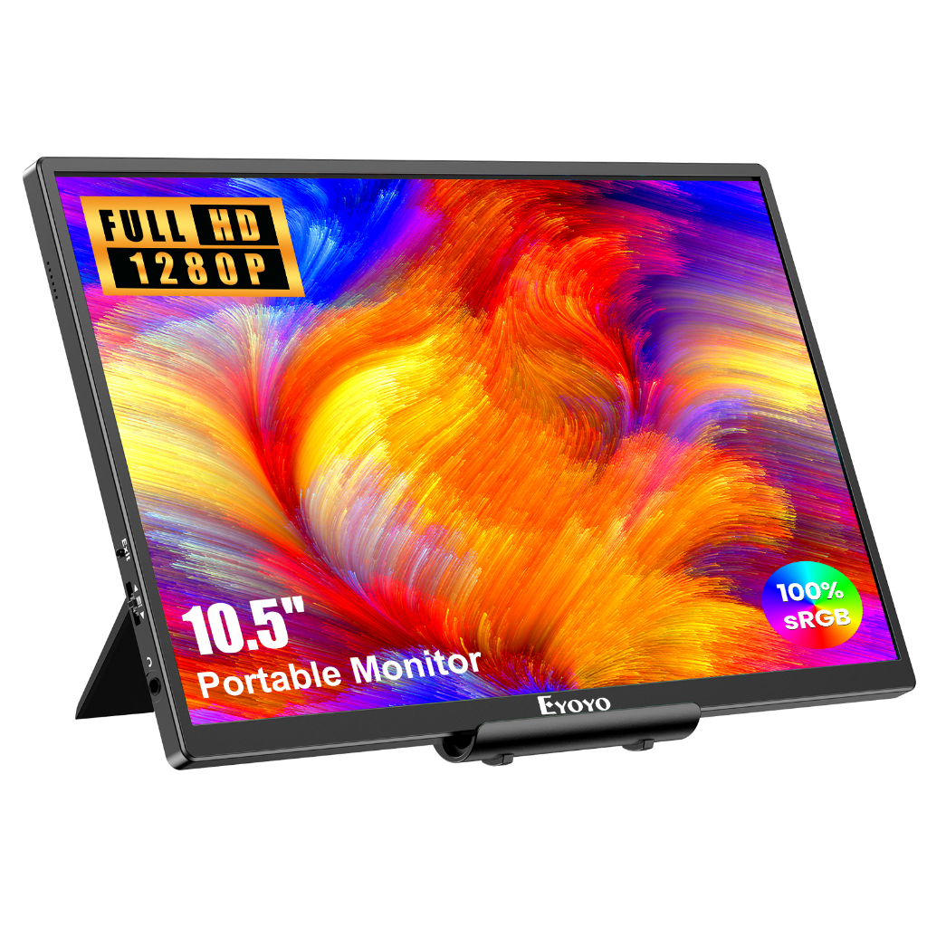 Eyoyo Monitor Pequeno De 10.5 Polegadas 1280P , Portátil USB-C Com HDMI ...