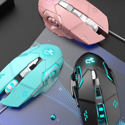 Rato Para Jogos ZIFRIEND Mouse 2400DPI Óptico LED USB Com Fio Computador Portátil Gamer Home ...