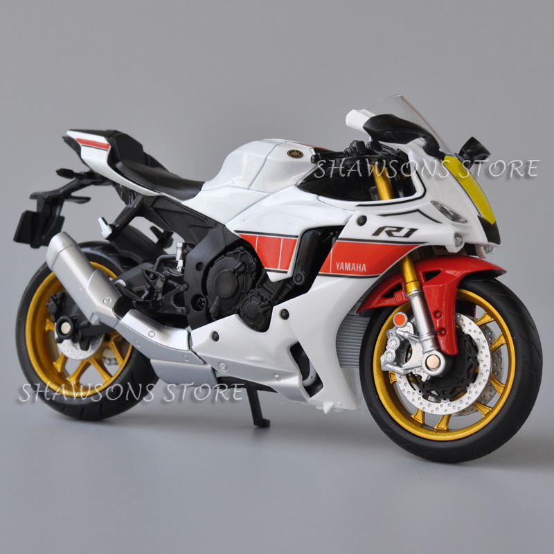 Réplica 1 : 12 Escala Diecast Motocicleta Modelo Toys Yamaha YZF-R1M ...