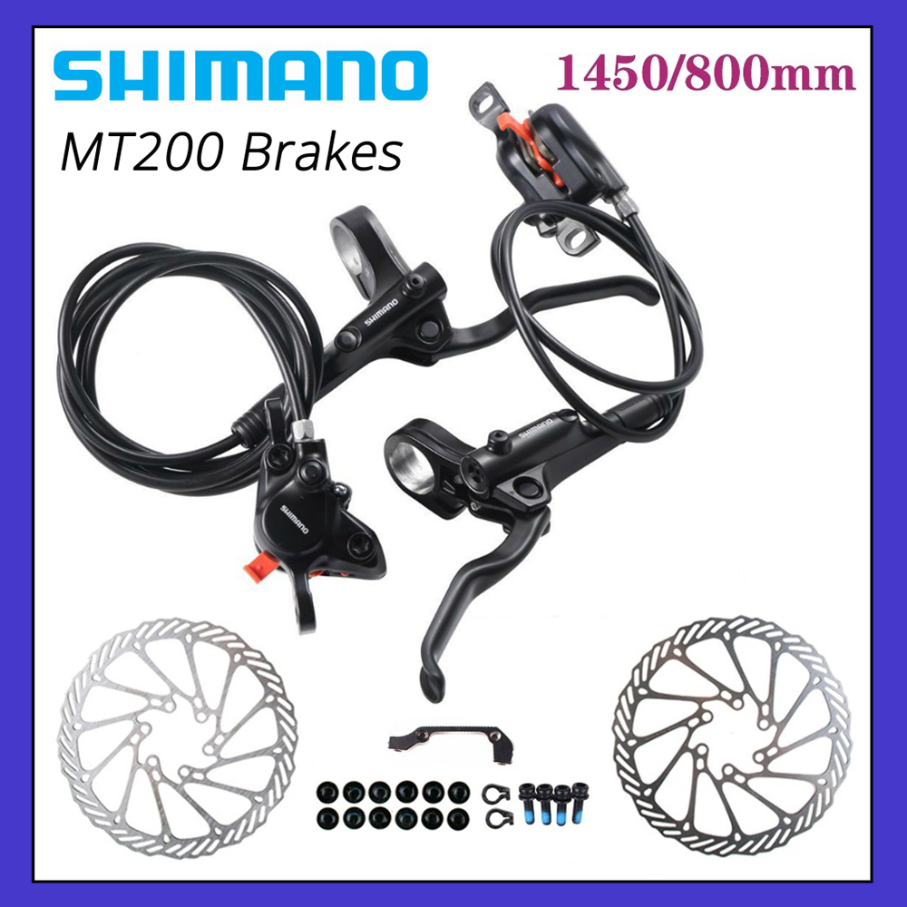 Shimano MT200 MT201 M315 MTB mountain Bike Hydraulic RT56 Conjuntos De Freios A Disco Contém ...