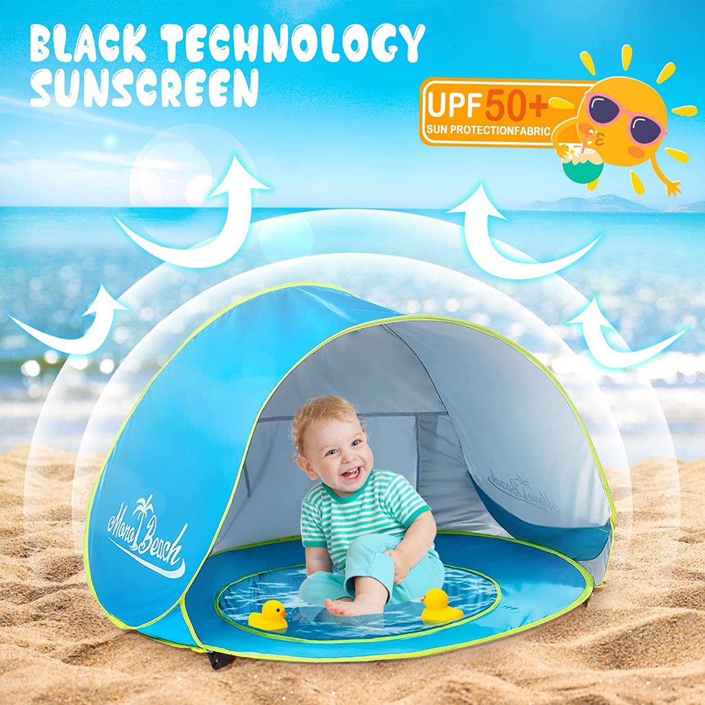 Tenda Para Crianças Sunblock Beach Splash Castle BabyTent Sombra ...