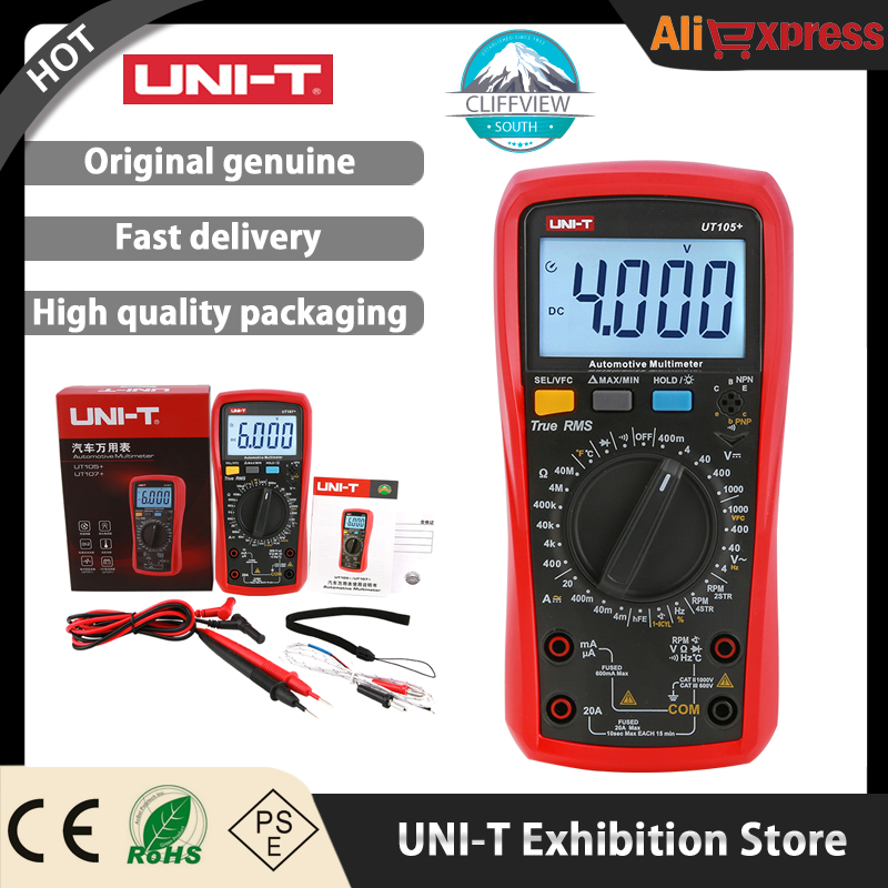 Multímetro Digital UNI-T UT105 + UT107 + True RMS VFC AC DC Temperatura ...
