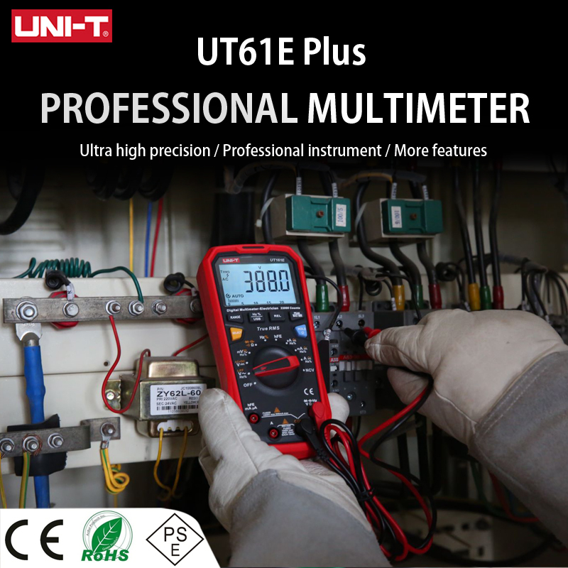 UNI-T UT61E + Multímetro Digital True RMS 1000V Faixa Automática ...