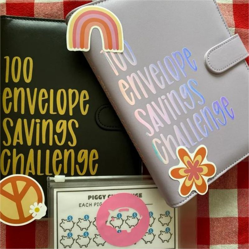 1000 Envelope Challenge Binder Premium Material Savings Challenges ...
