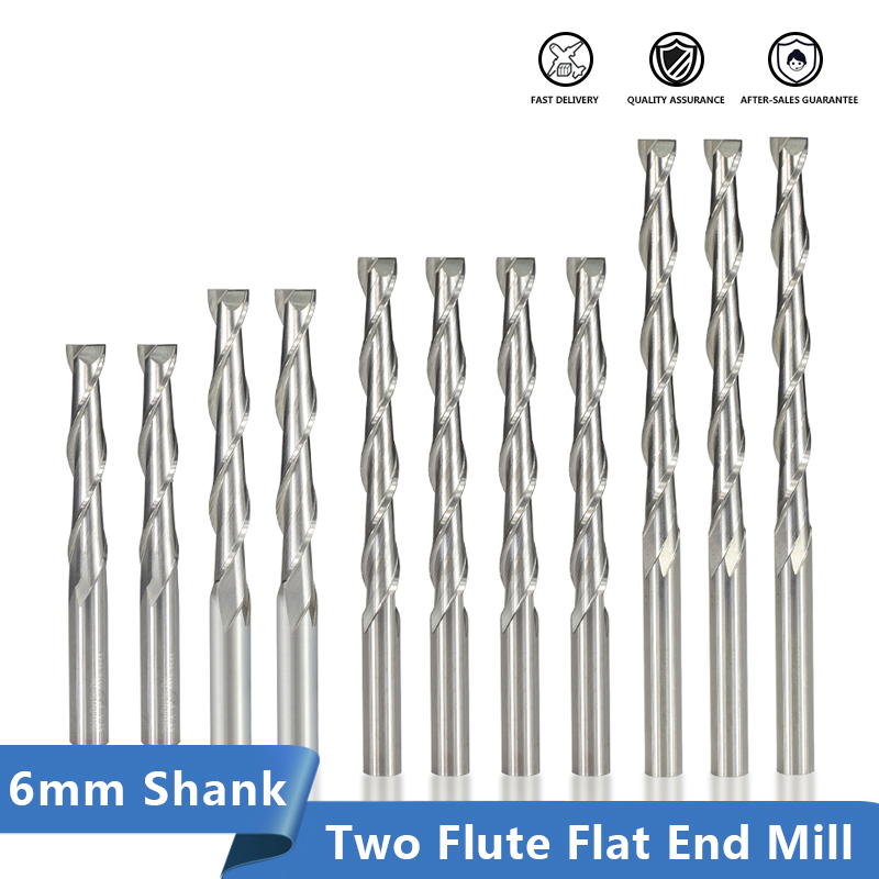 Fresa De Topo De Nariz Plano Vsharp Bit 2 Duas Flautas Espiral Bits De Carboneto Para Madeira ...