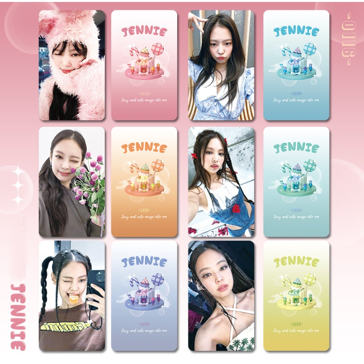 3-6pcs/set Black-Pink BPTG Photocards Álbum O Jogo JENNIE JISOO LISA ROSE Cartões Lomo Postais ...